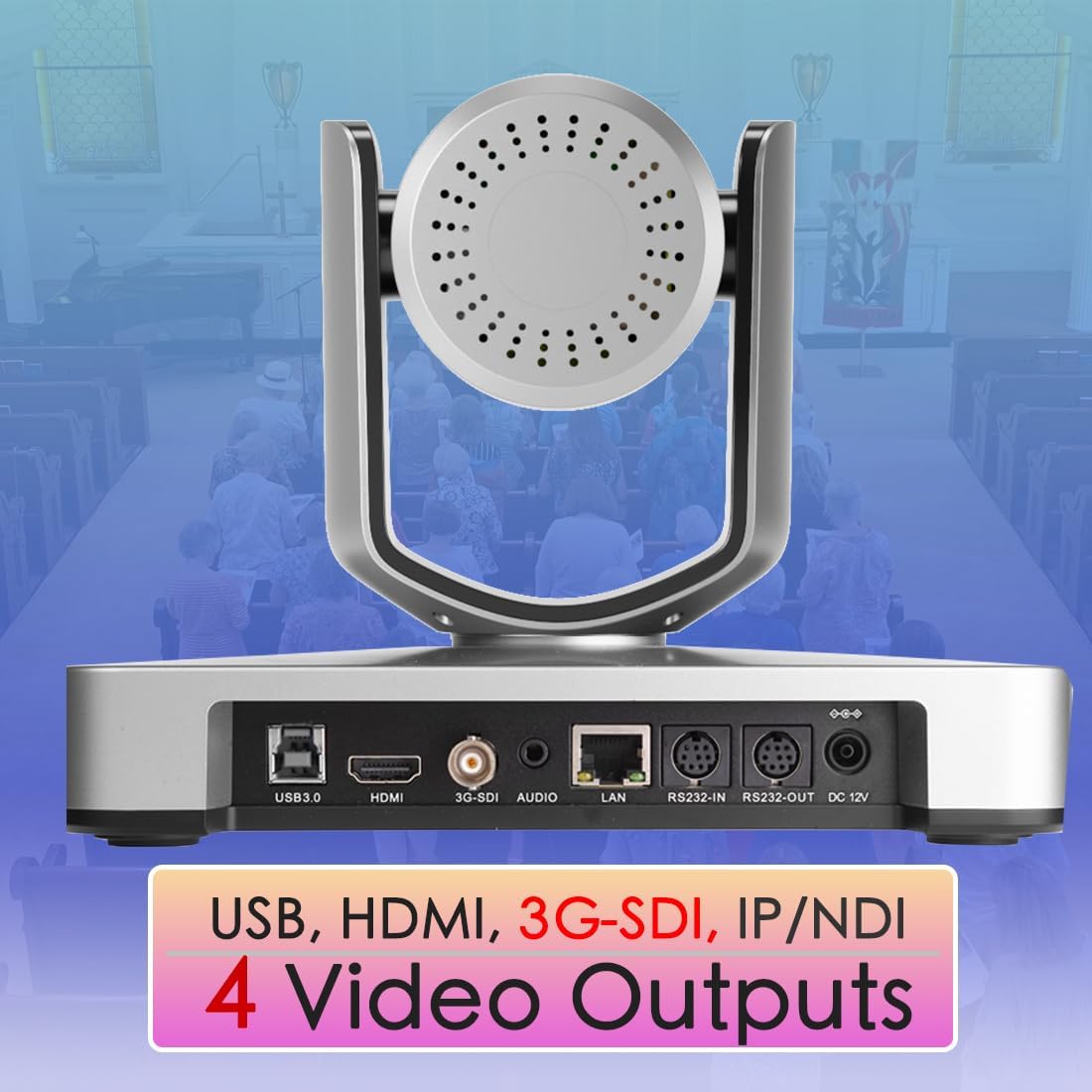 AVKANS 4K30FPS AI Tracking NDI Camera - AV4KN Live Streaming PTZ Camera ...
