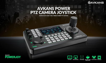 AVKANS PTZ Camera Joystick Controller with 5 Inch Display Preview ...