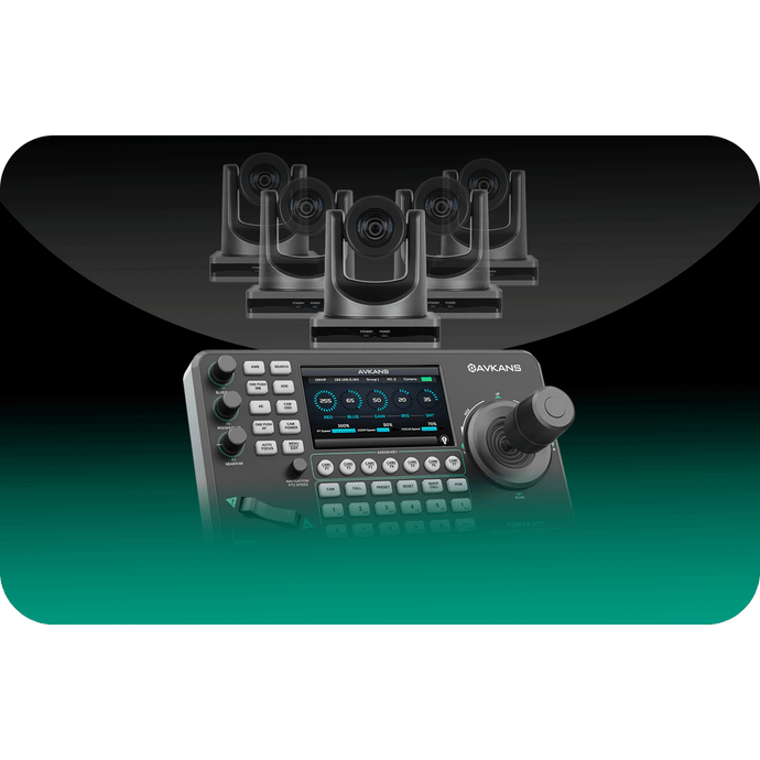 AVKANS PTZ Camera Joystick Controller with 5 Inch Display Preview ...